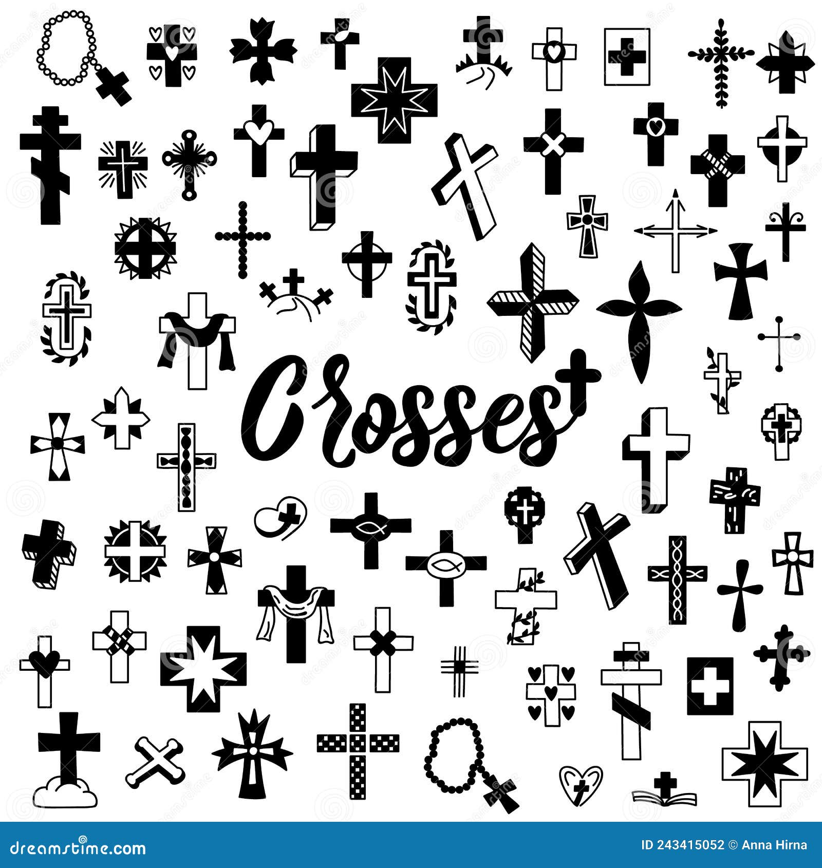 Christian Elements And Symbols Vector Illustration | CartoonDealer.com ...