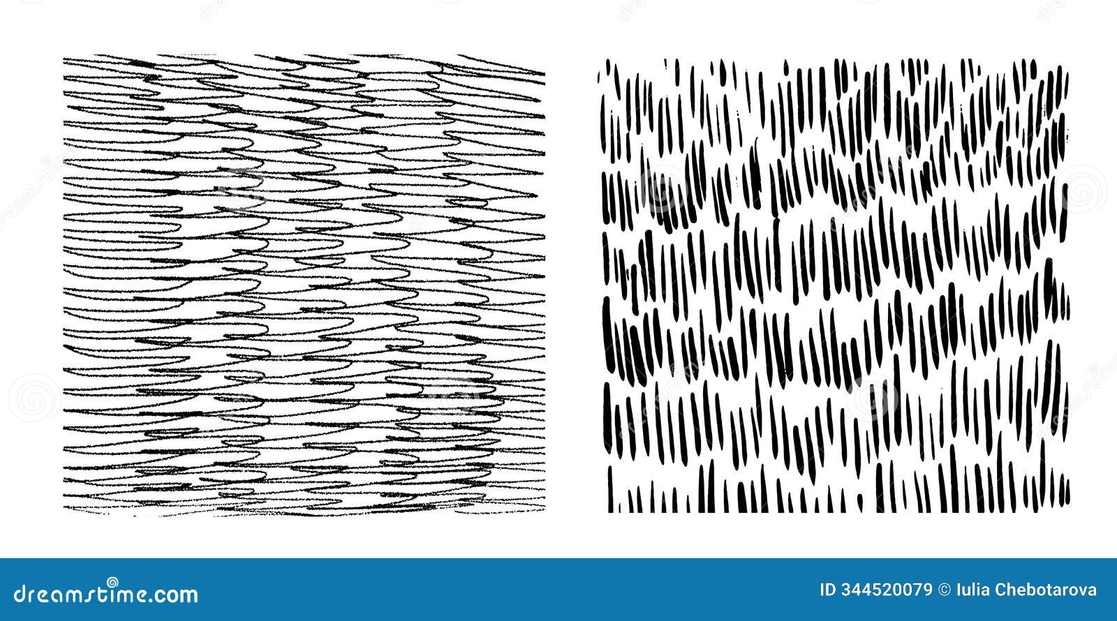 Set Of Crosshatch Texture Isolated, Hand Drawn, Line Texture Cartoon ...