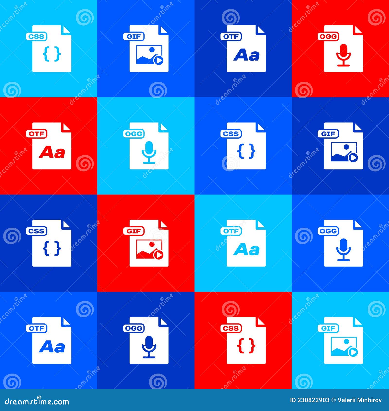 Set CSS File Document, GIF, OTF and OGG Icon. Vector Stock Vector ... Set CSS File Document, GIF, OTF and OGG Icon. Vector Stock Vector ...