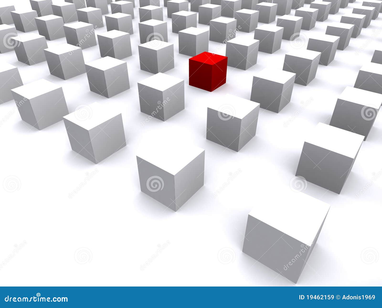 Set of Cubes in White and Red Stock Illustration - Illustration of ...