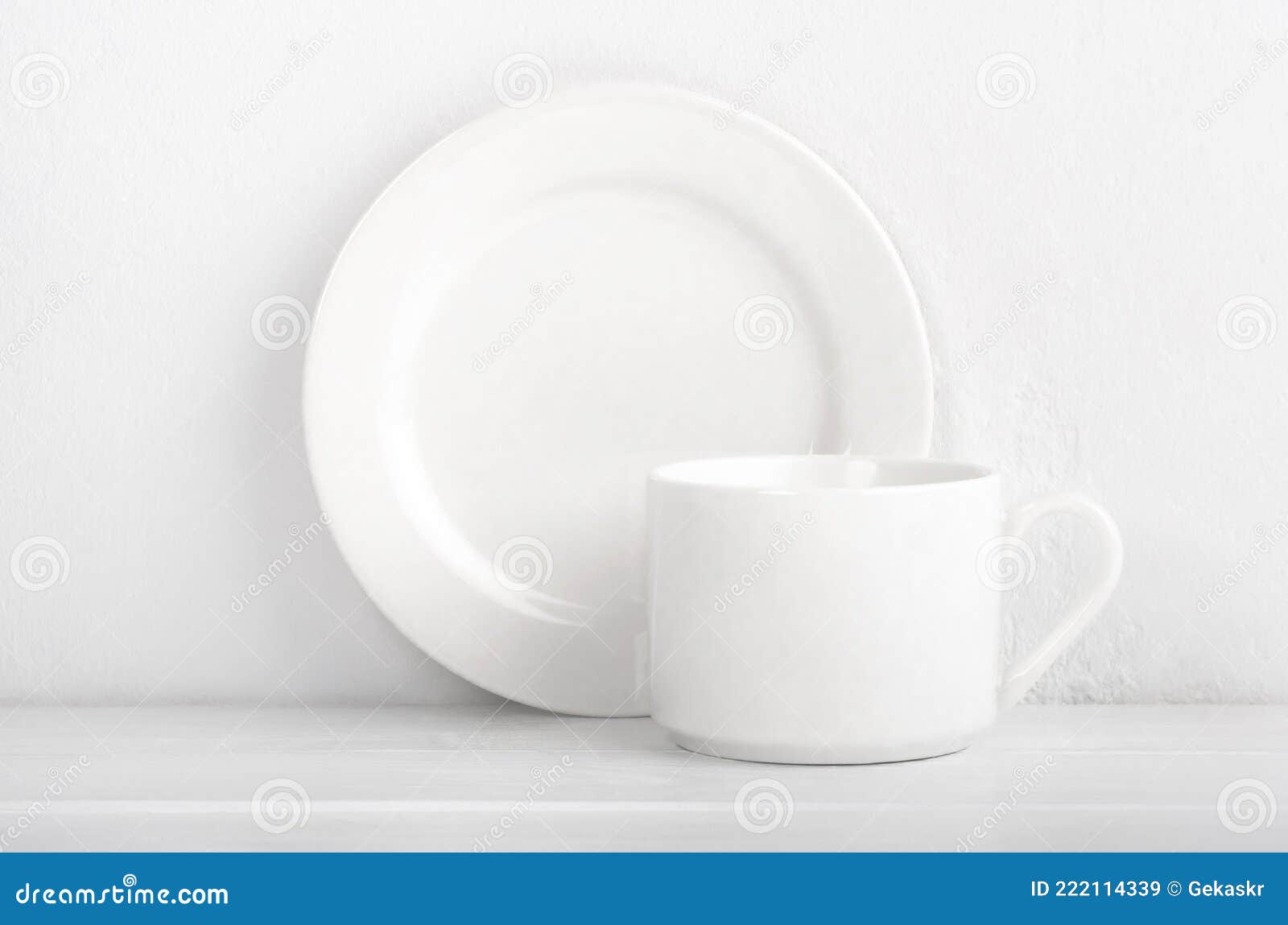 Set of cup and plate stock image. Image of bold, fragile - 222114339