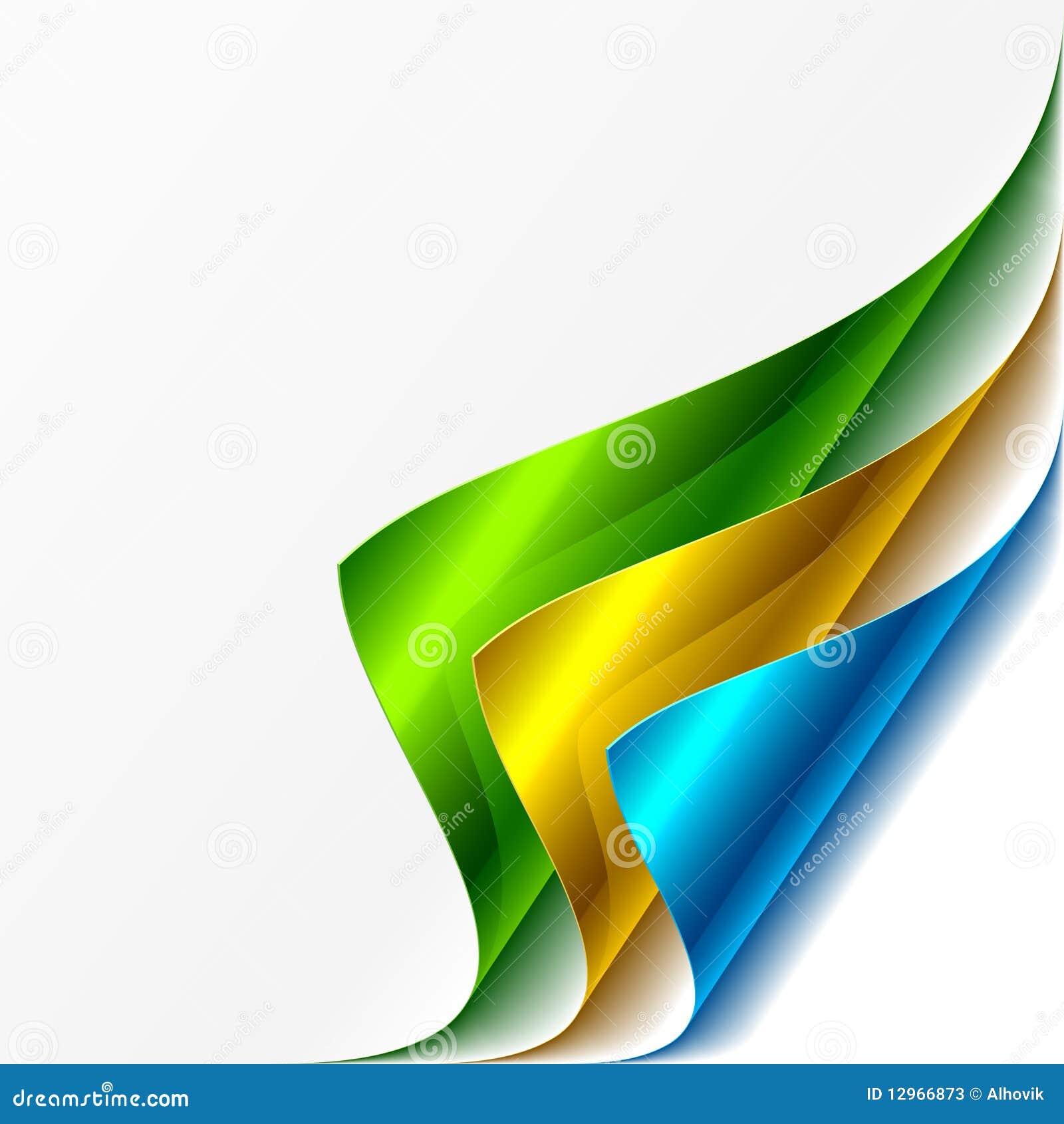 Set of curled corners stock vector. Illustration of curled - 12966873