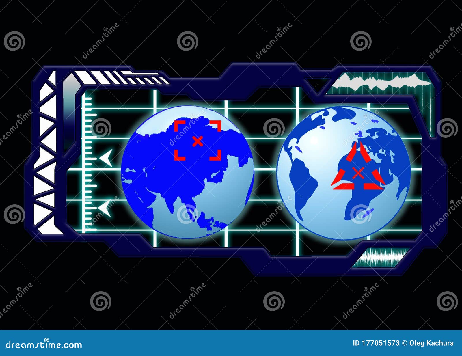 Set of Currency Rate Elements in the Control Unit, Digital Currency ...