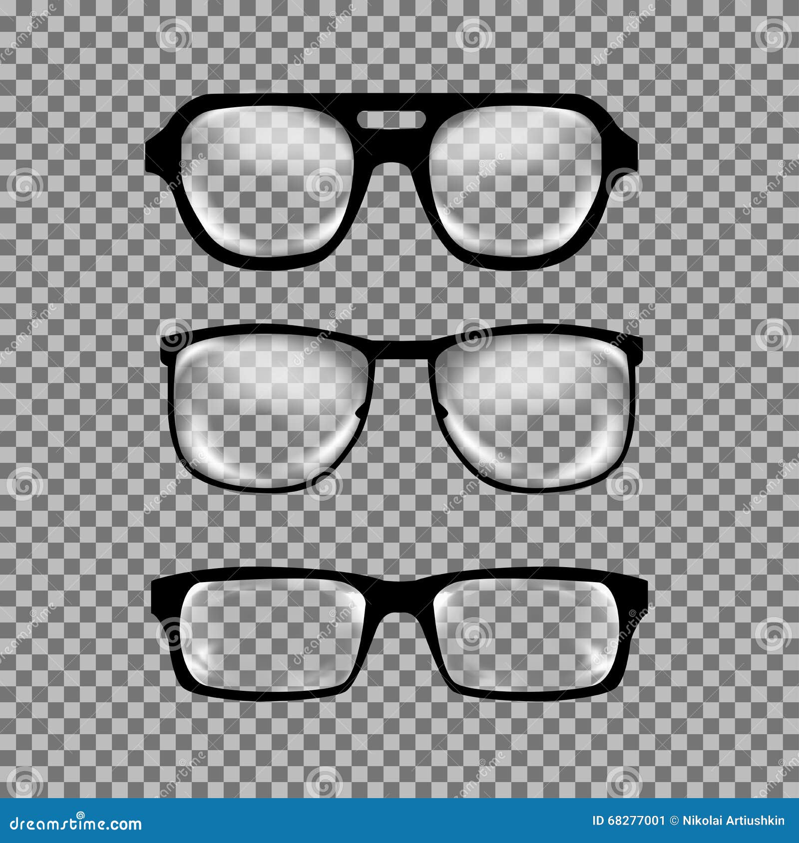 Set Of Custom Glasses Stock Vector Illustration Of Design 68277001