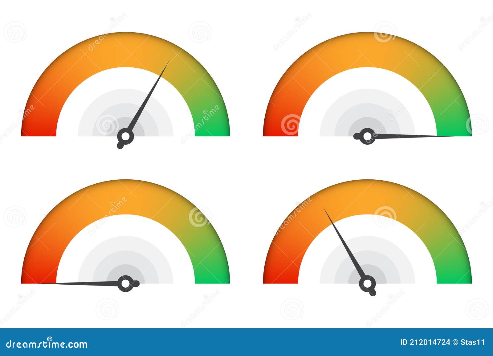 Speedometer Scale With Numbers. Vector Illustration Isolated On White ...
