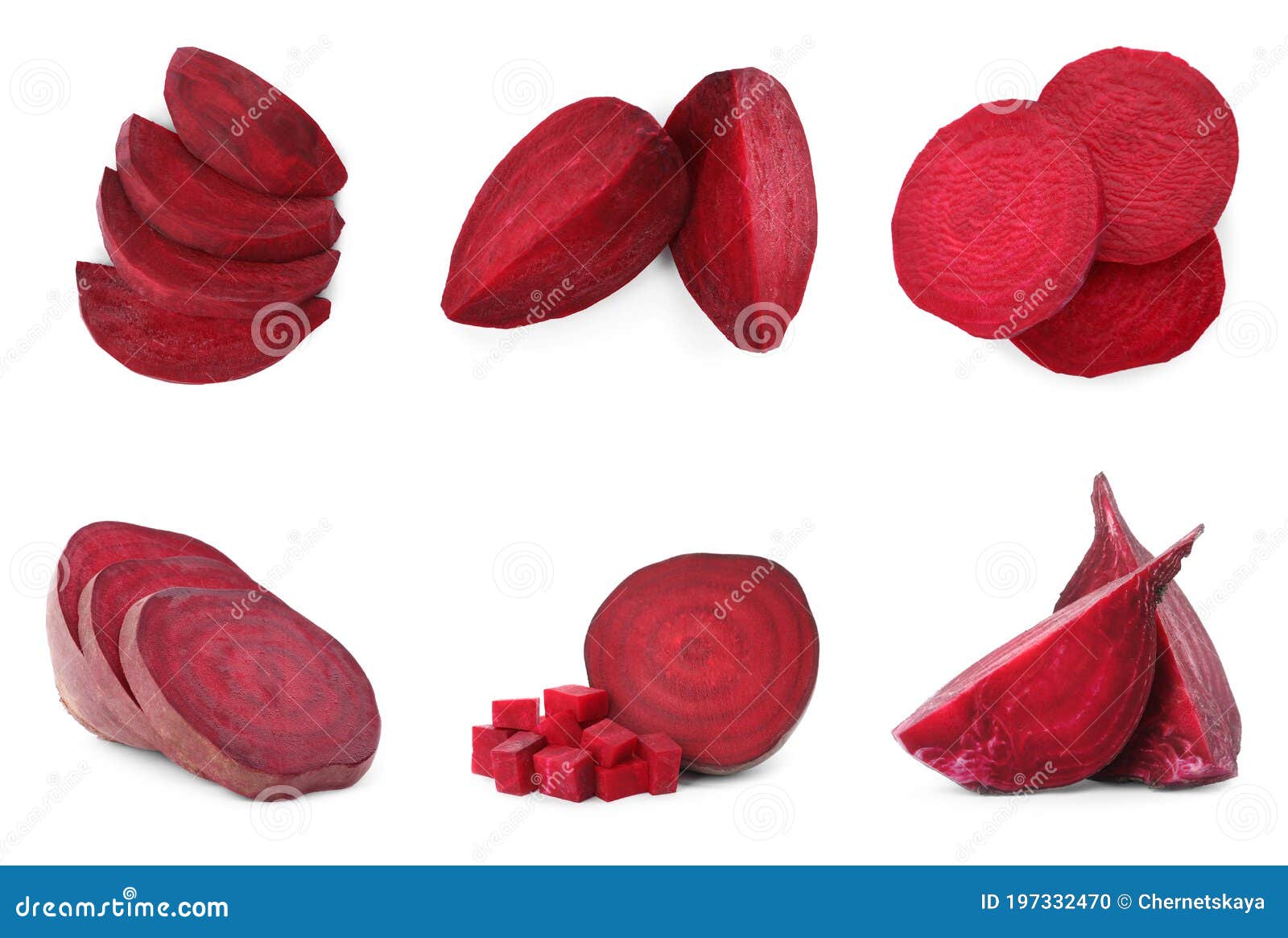 Set of Cut Fresh Beets on White Background Stock Photo - Image of ...
