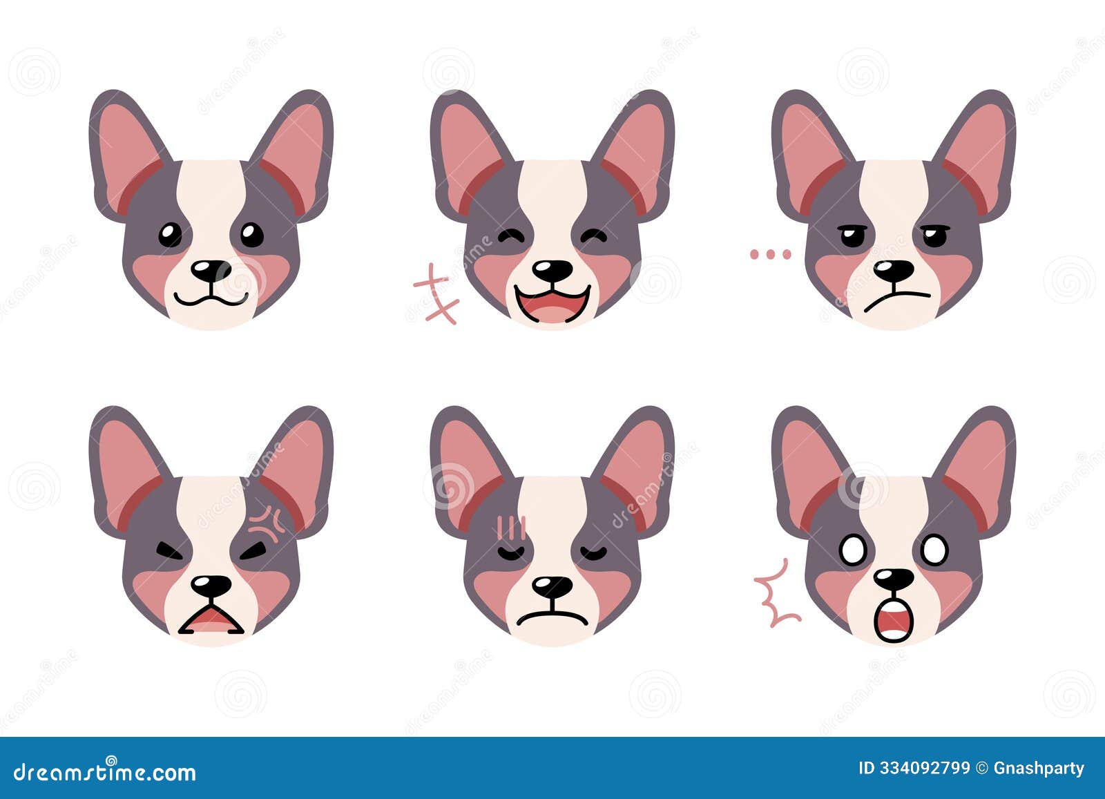 Corgi Confused Oops. Dog Perplexed Emotions. Pet Surprise. Vector ...