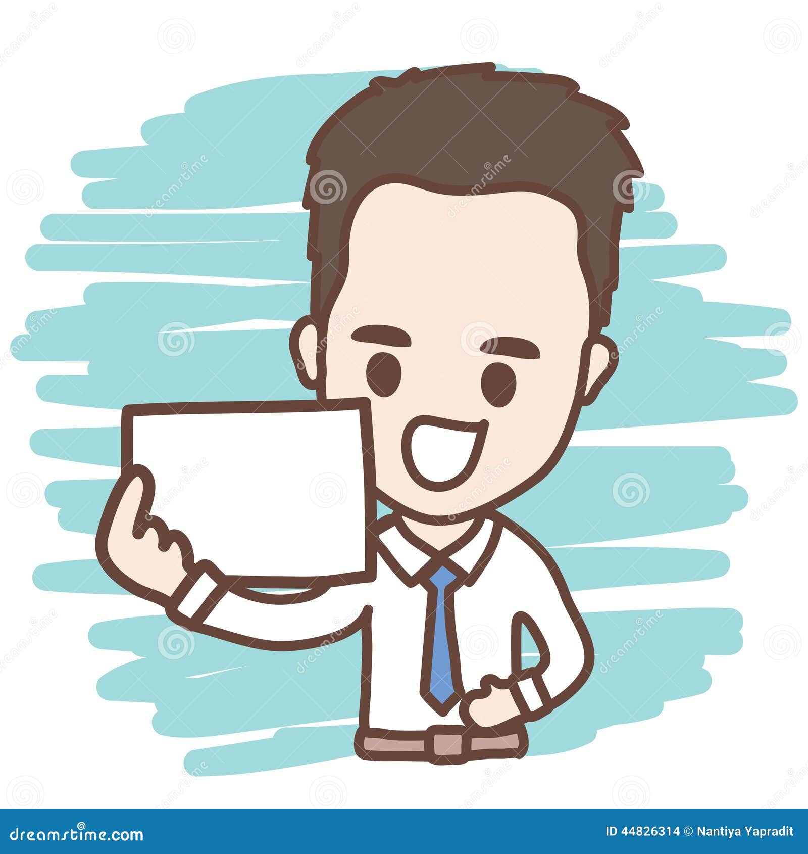 Set of Cute Characters Businessman and Office Work Stock Vector ...