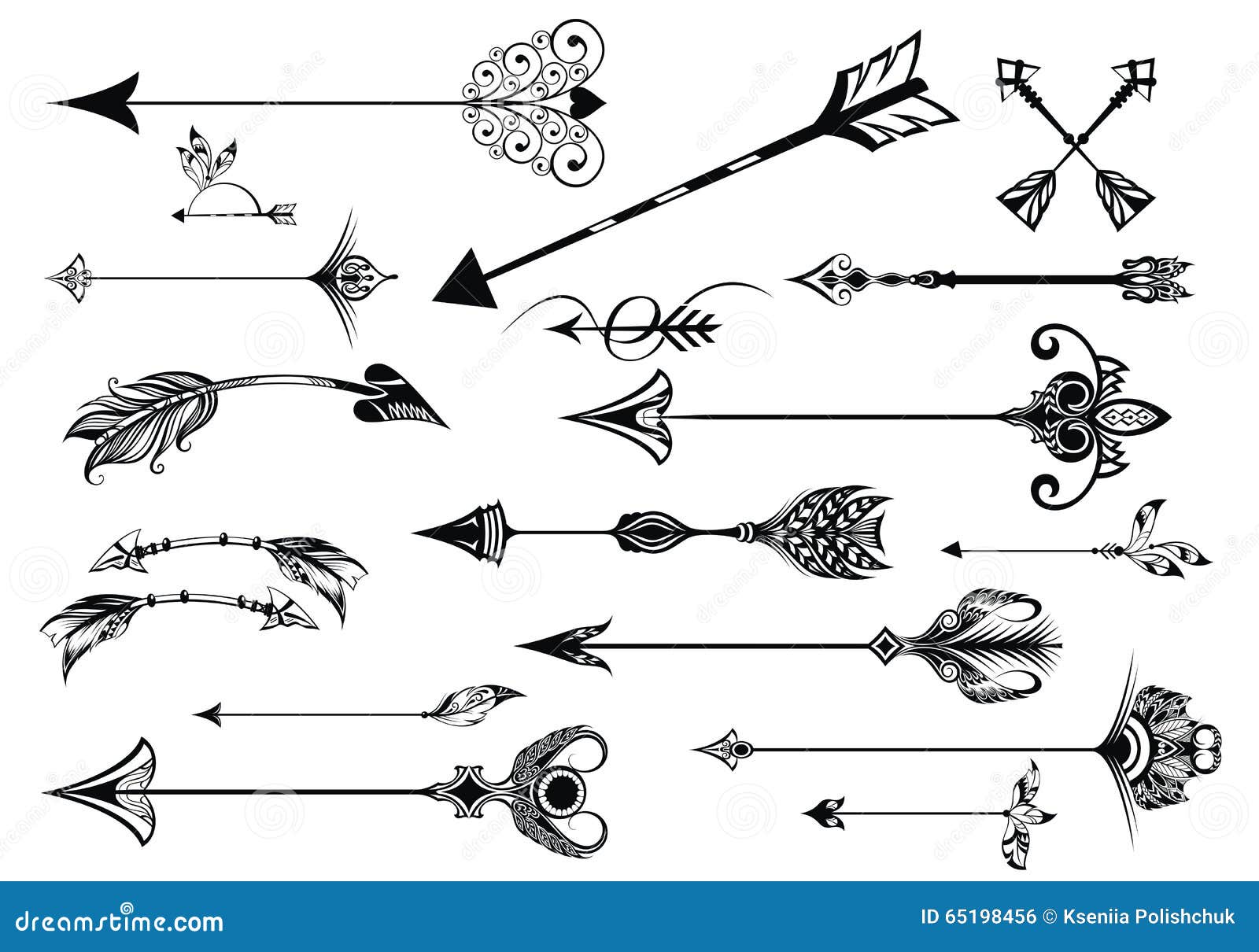 A Set of Cute Hipster Arrows Stock Vector - Illustration of hunter ...