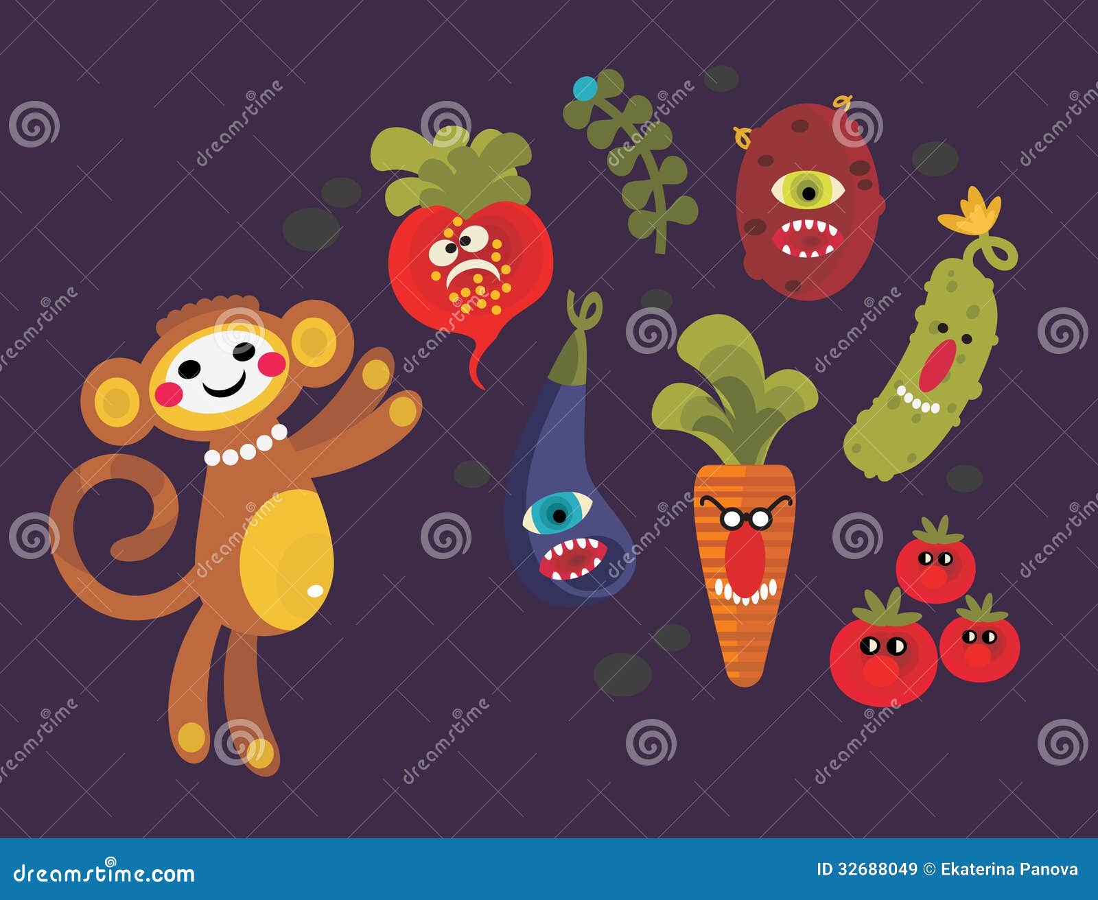 Zombie Monkey Cartoon | CartoonDealer.com #58954725