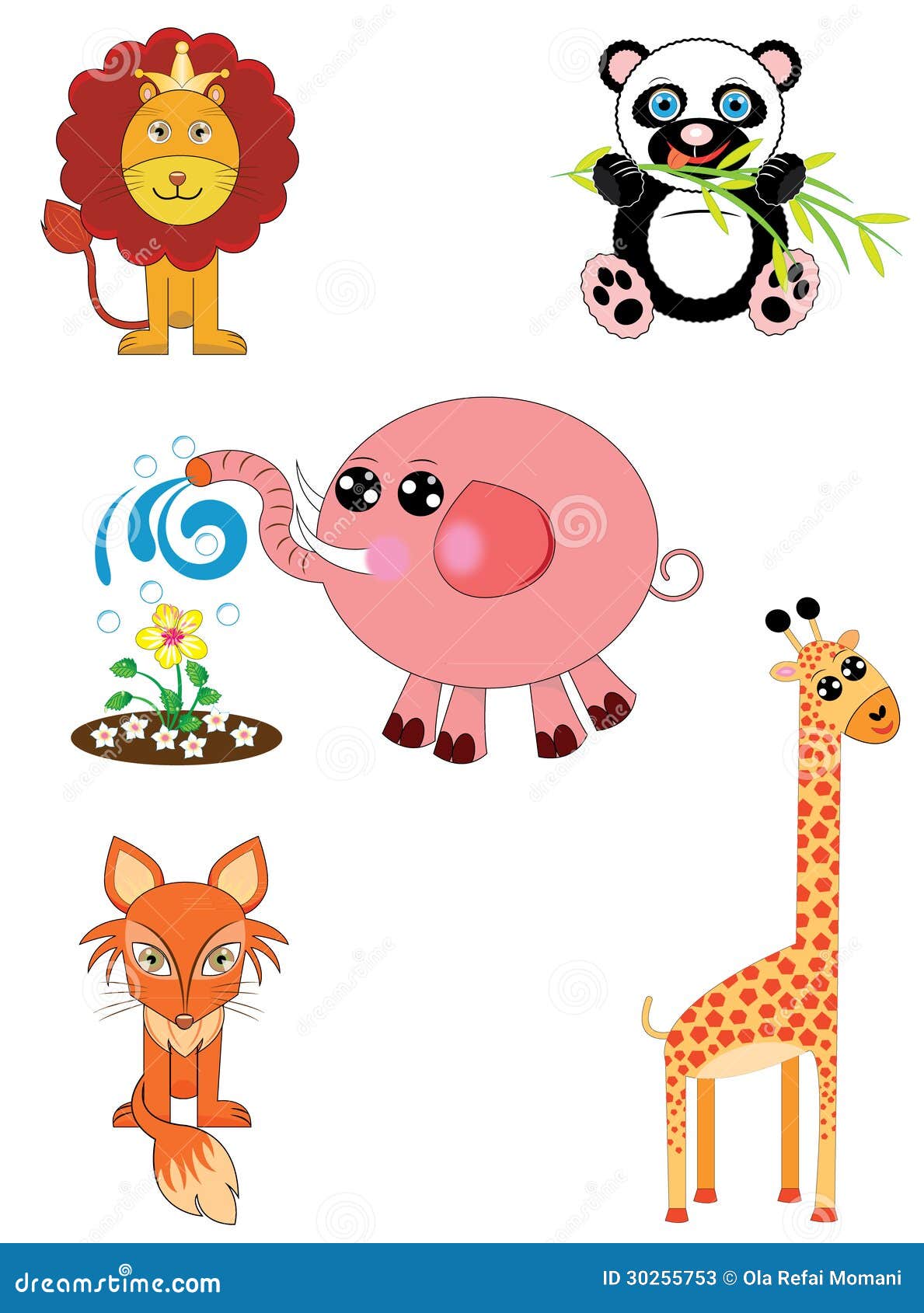 Set Of Wild Animals Picture. Image: 30255753