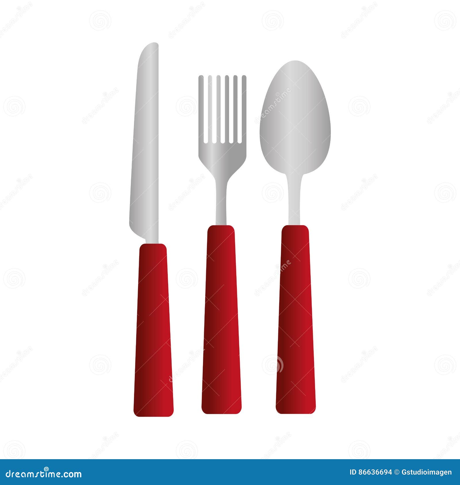Set cutlery tools icons stock vector. Illustration of meal - 86636694