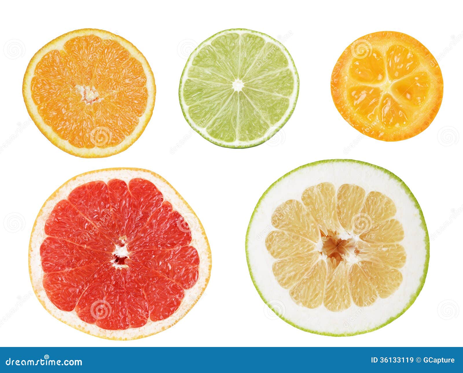 Set of Cuts from Citrus Fruits Stock Image - Image of round, sweetie ...