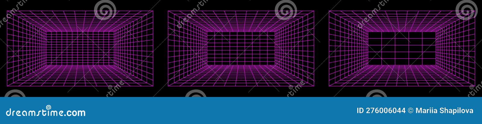Cyber Grid Background. Wireframe Triangle Surface. 3d Computer Render ...