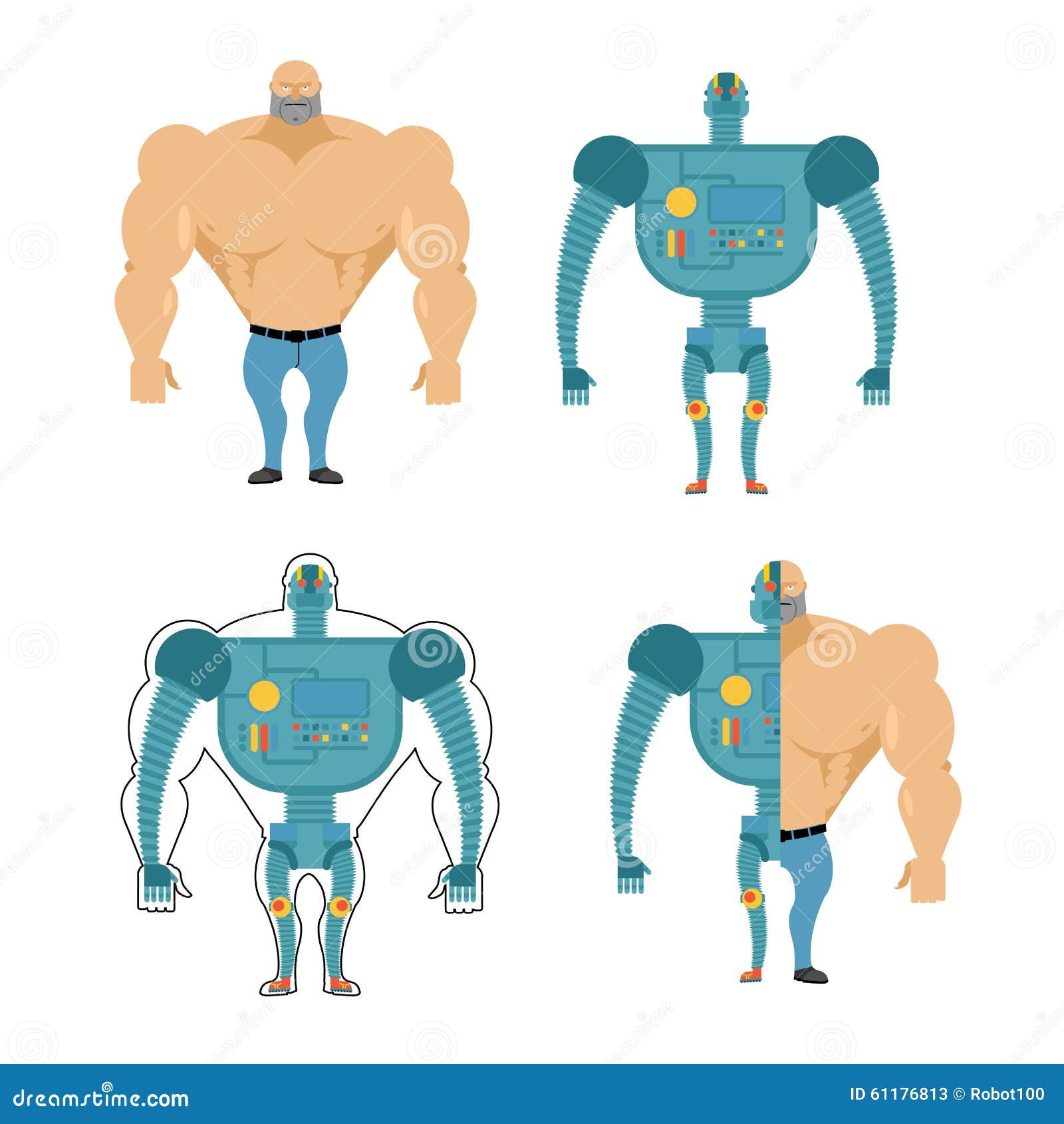 Bionic Artificial Organs Infographics Cartoon Vector | CartoonDealer ...