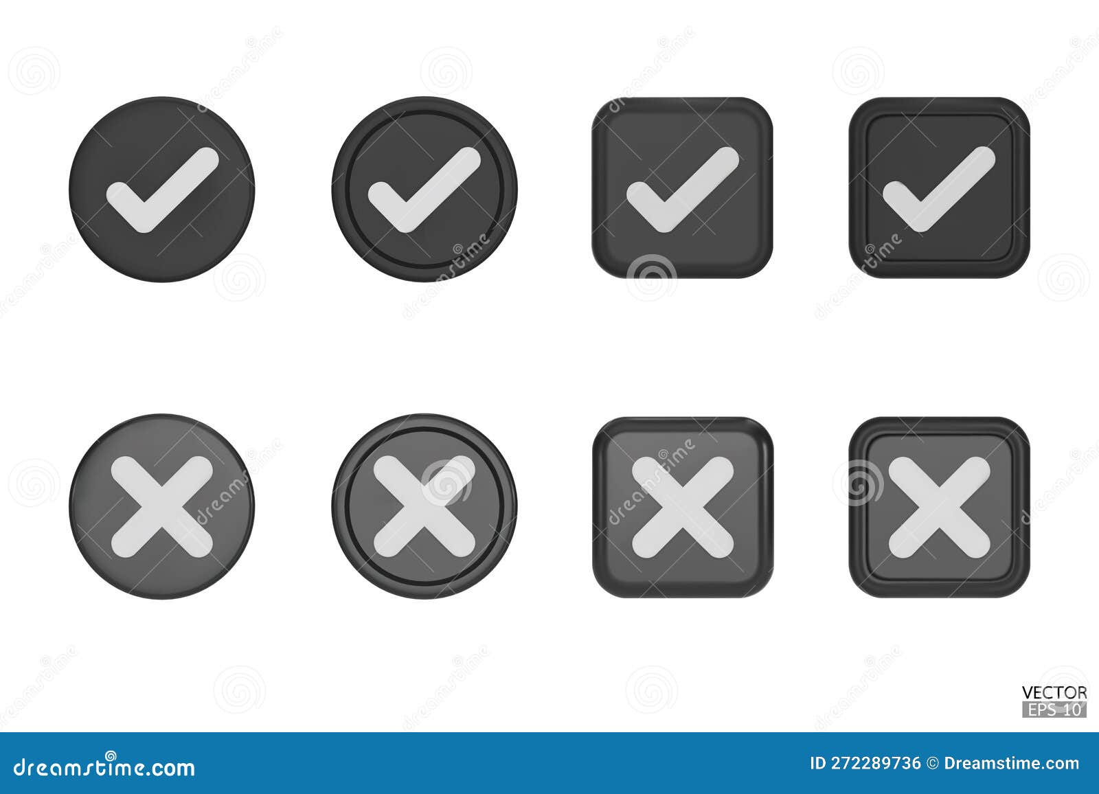 Black Checkmark Collection. Isolated Checkmark Tick. Transparent ...