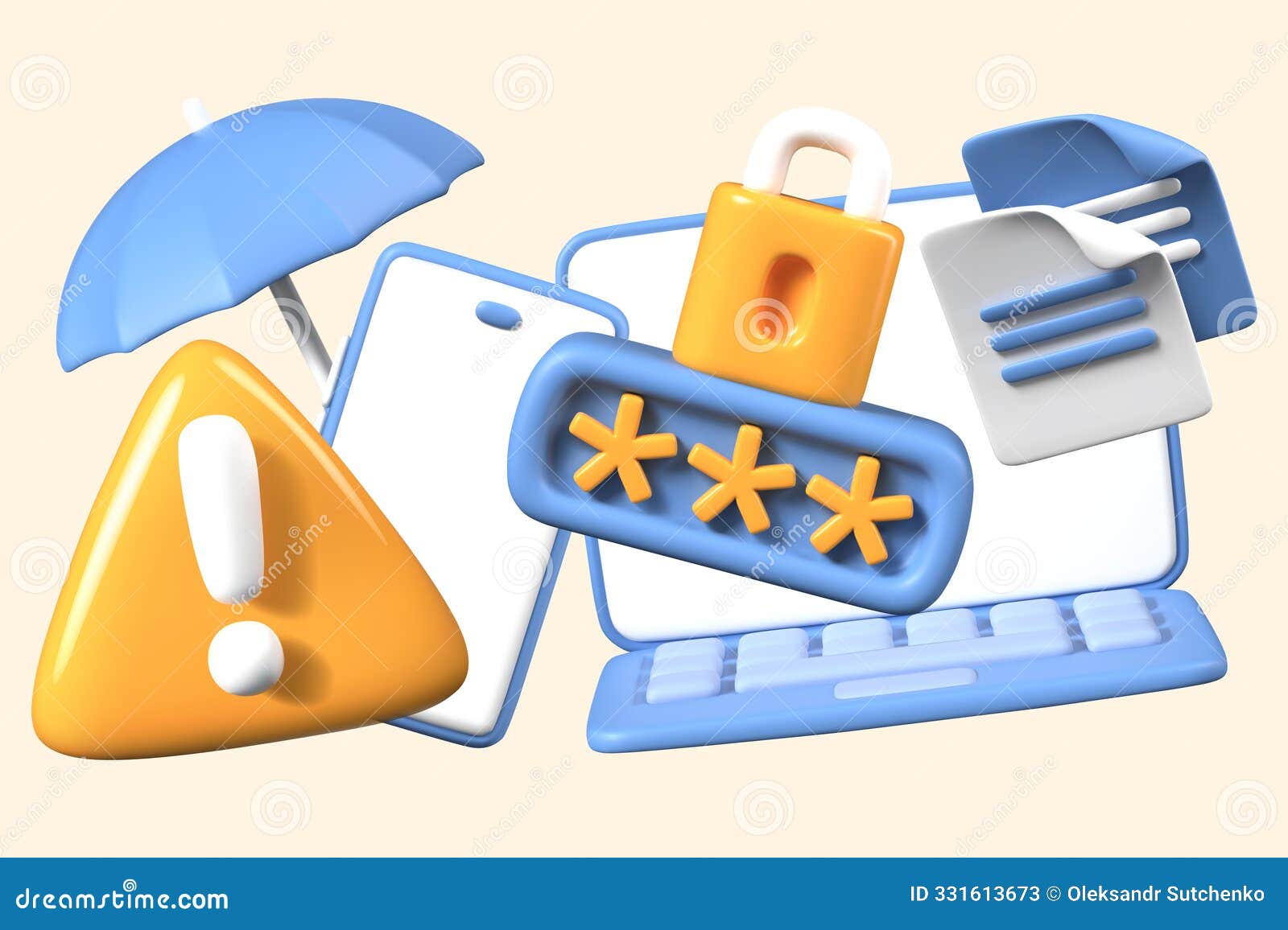 Set of 3D Elements for Concepts of Safe Use of Gadgets and Internet ...