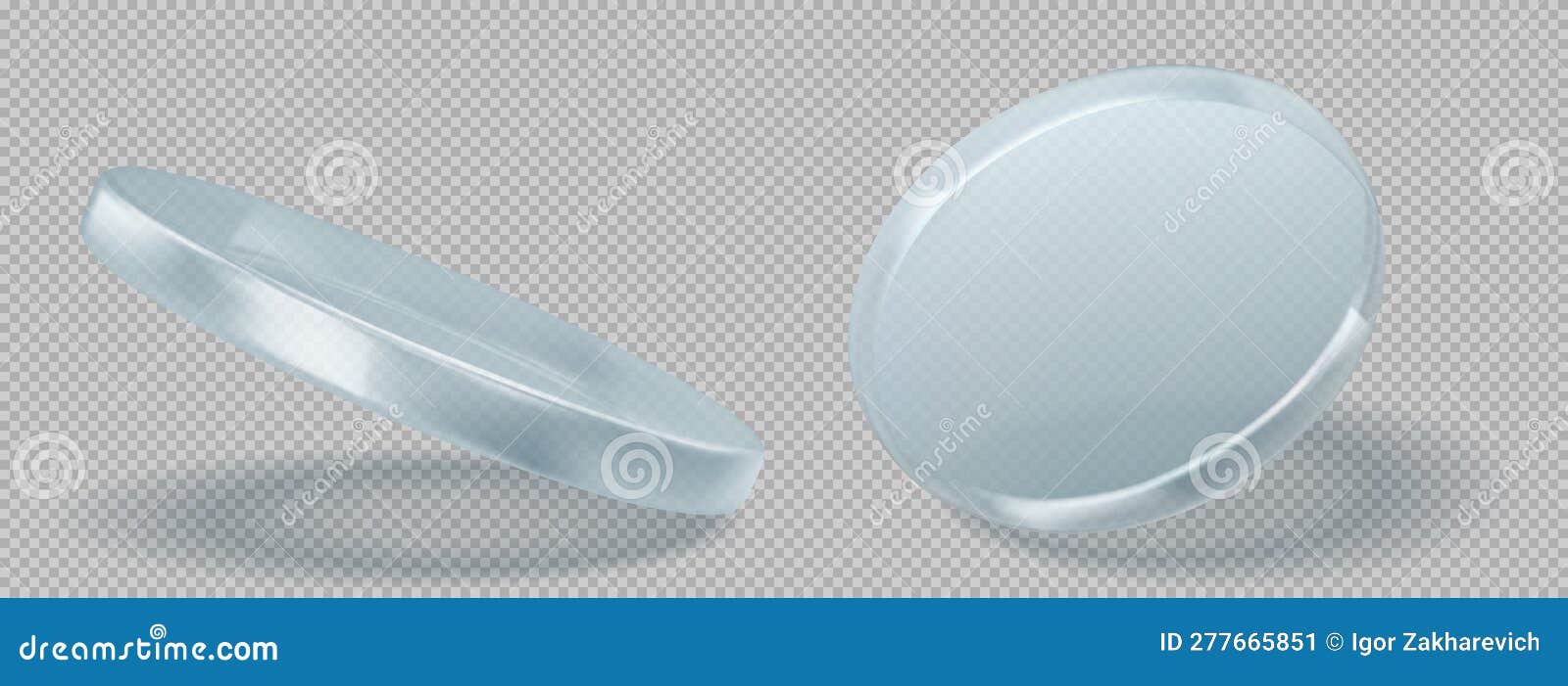 Set of 3D Geometric Elements Including Round Discs. Isolated on ...