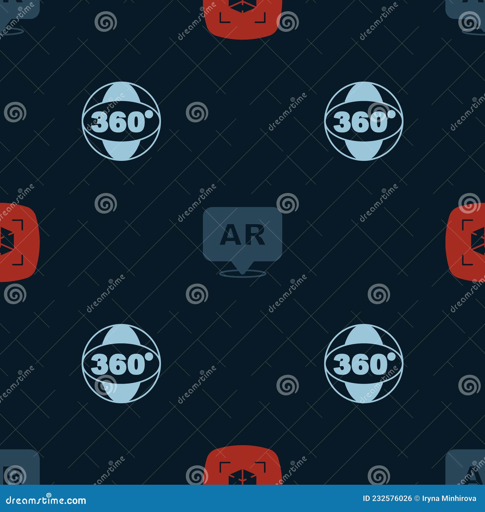 Set 3d Modeling, Augmented Reality AR and 360 Degree View on Seamless ...