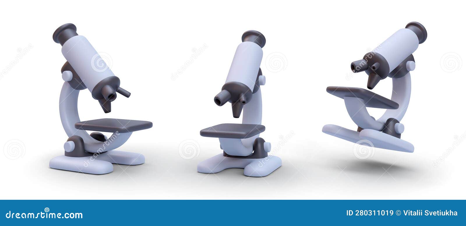 Realistic Microscope Parts Infographic Presentation Chart Vector ...