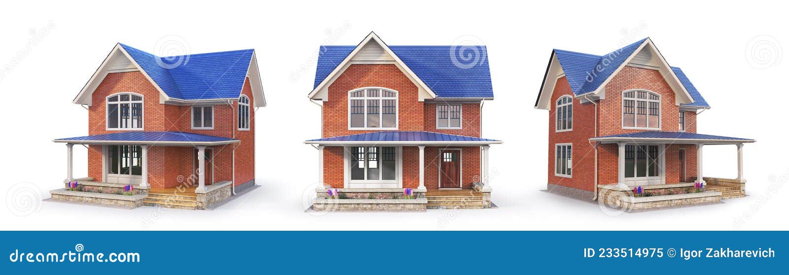 3d Rendering Of Brick Loft Living Room With Cognac Color Sofa And Mock ...