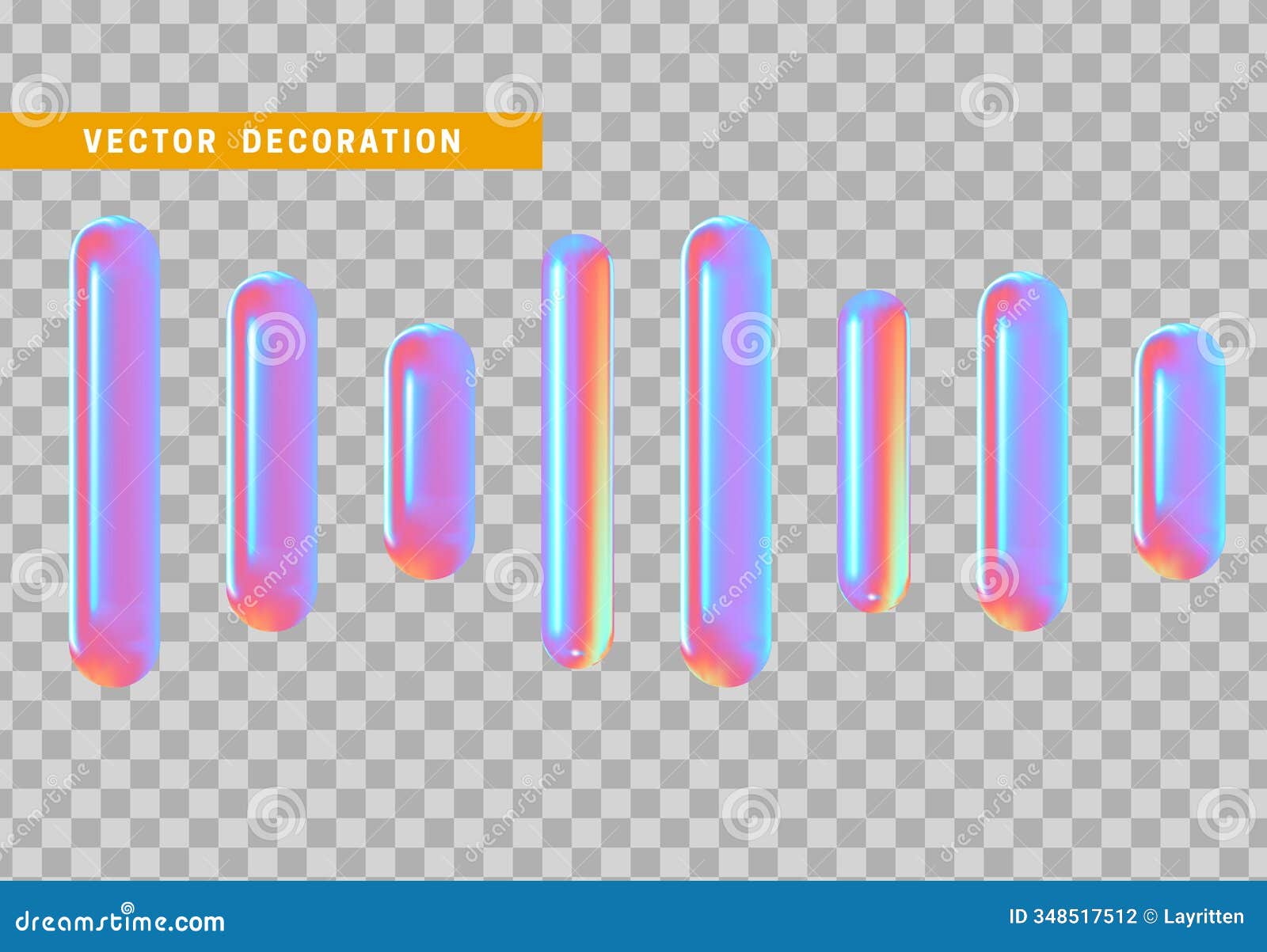 Set 3d Shape Isolated Capsule on Transparent Background Stock ...