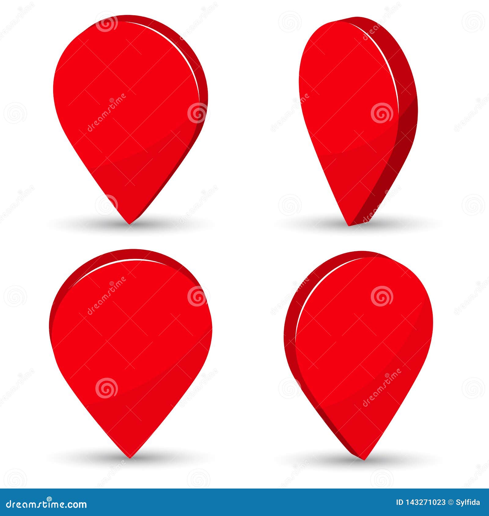 Set of 3d Speech Banners Icon. Vector Illustration Stock Illustration ...