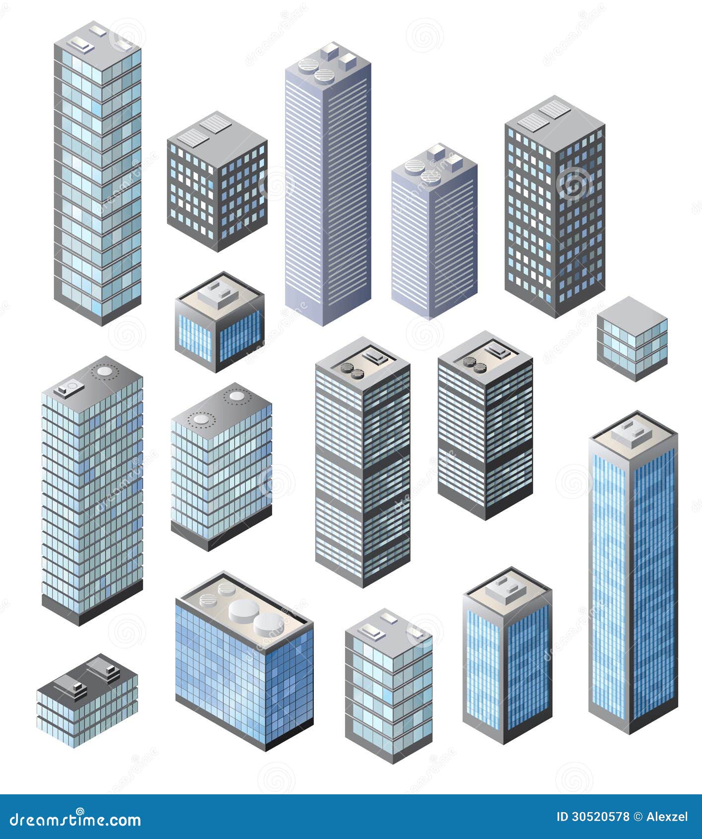Set of 3D vector stock vector. Illustration of frame - 30520578