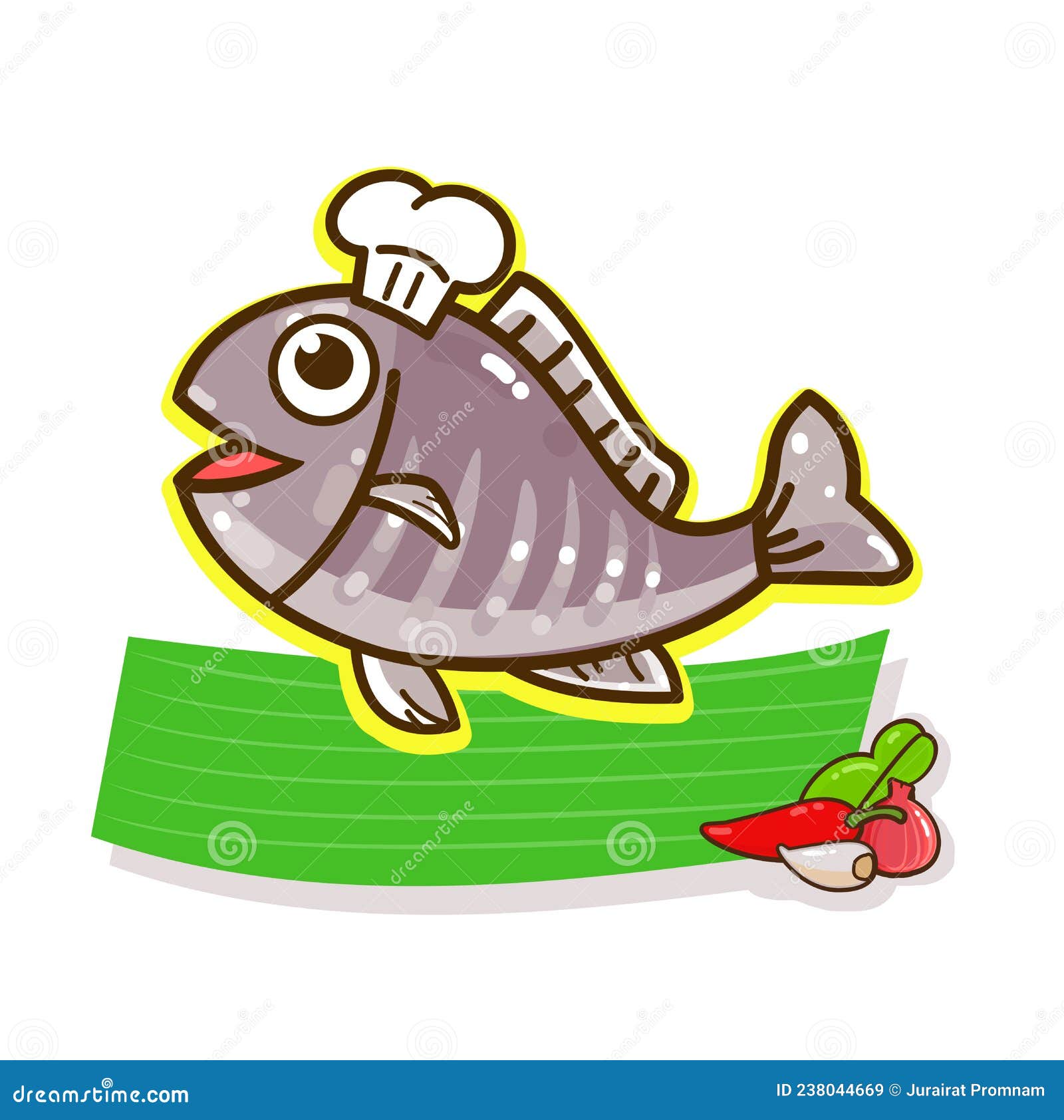 Logo Damsel Fish Character Vector Stock Vector - Illustration of faith ...