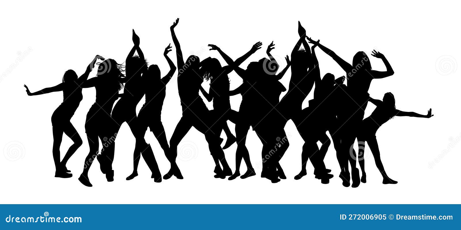 Set Dancing People. Vector Illustration Stock Vector - Illustration of ...