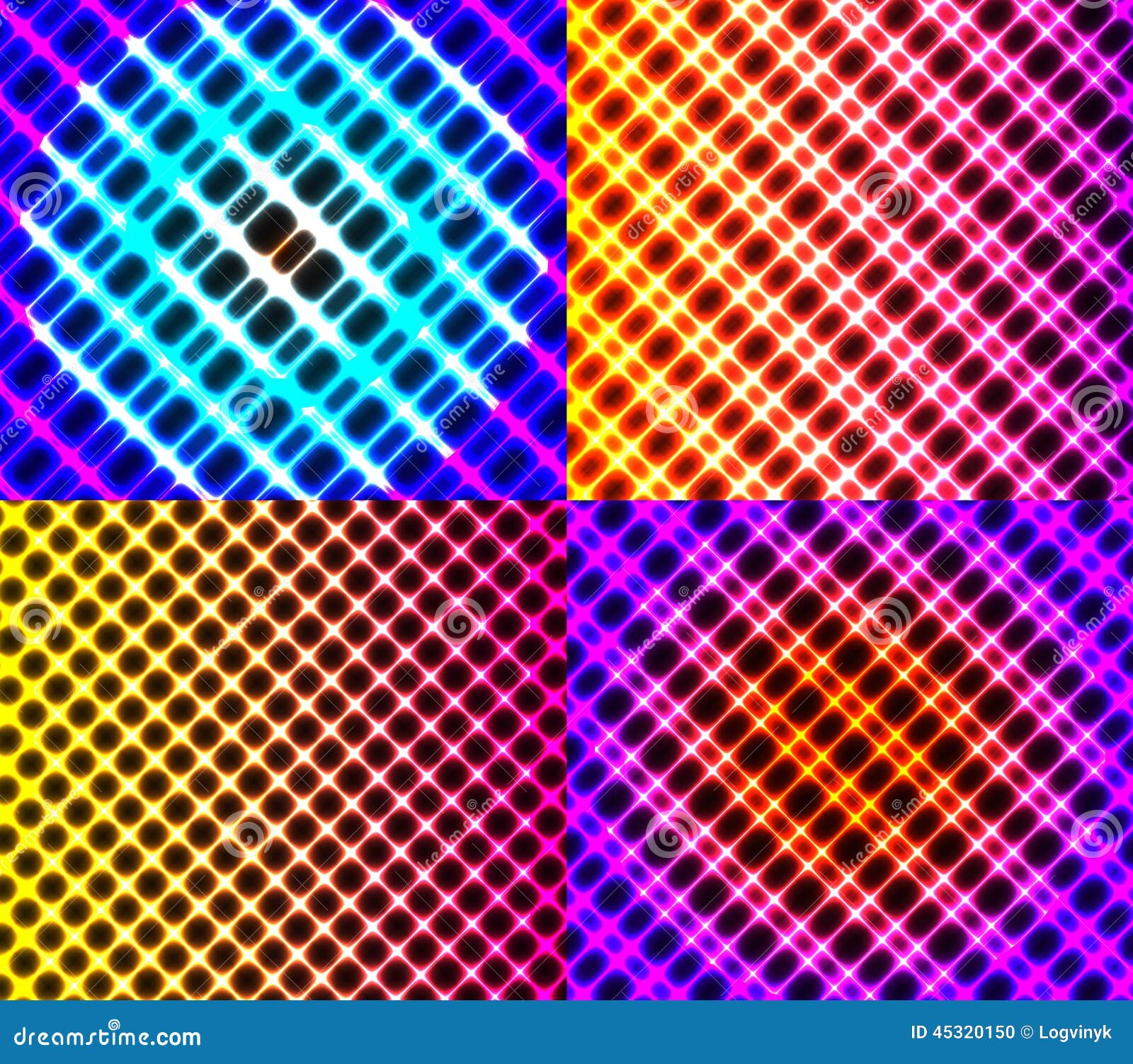 Set of Dark Abstract Spectrum Background Lines. Stock Vector ...
