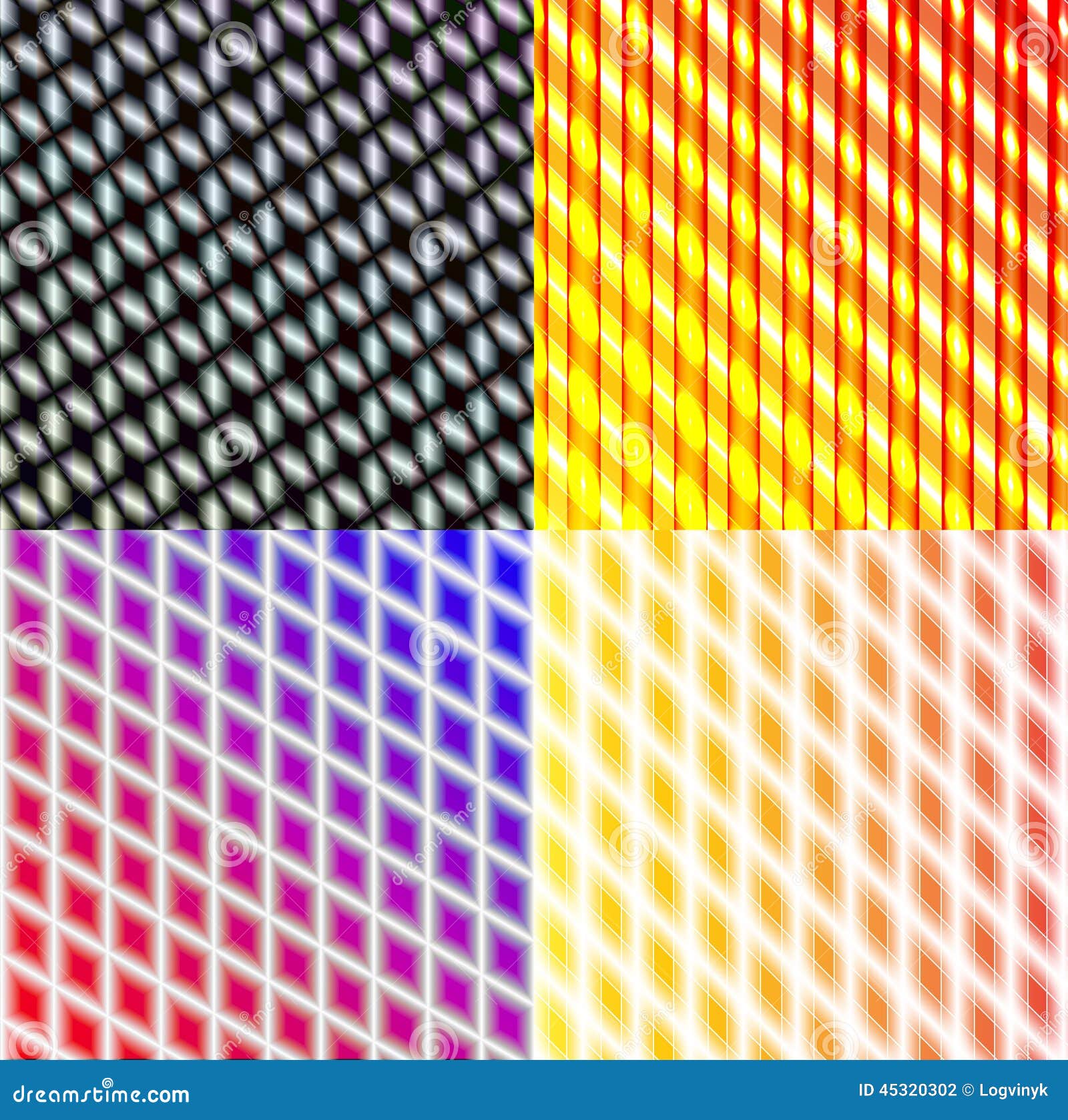 Set of Dark Abstract Spectrum Background Lines. Stock Vector ...