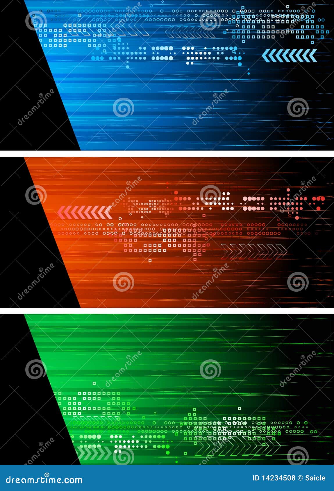 Set of Dark Banners - Eps 10 Stock Vector - Illustration of design ...