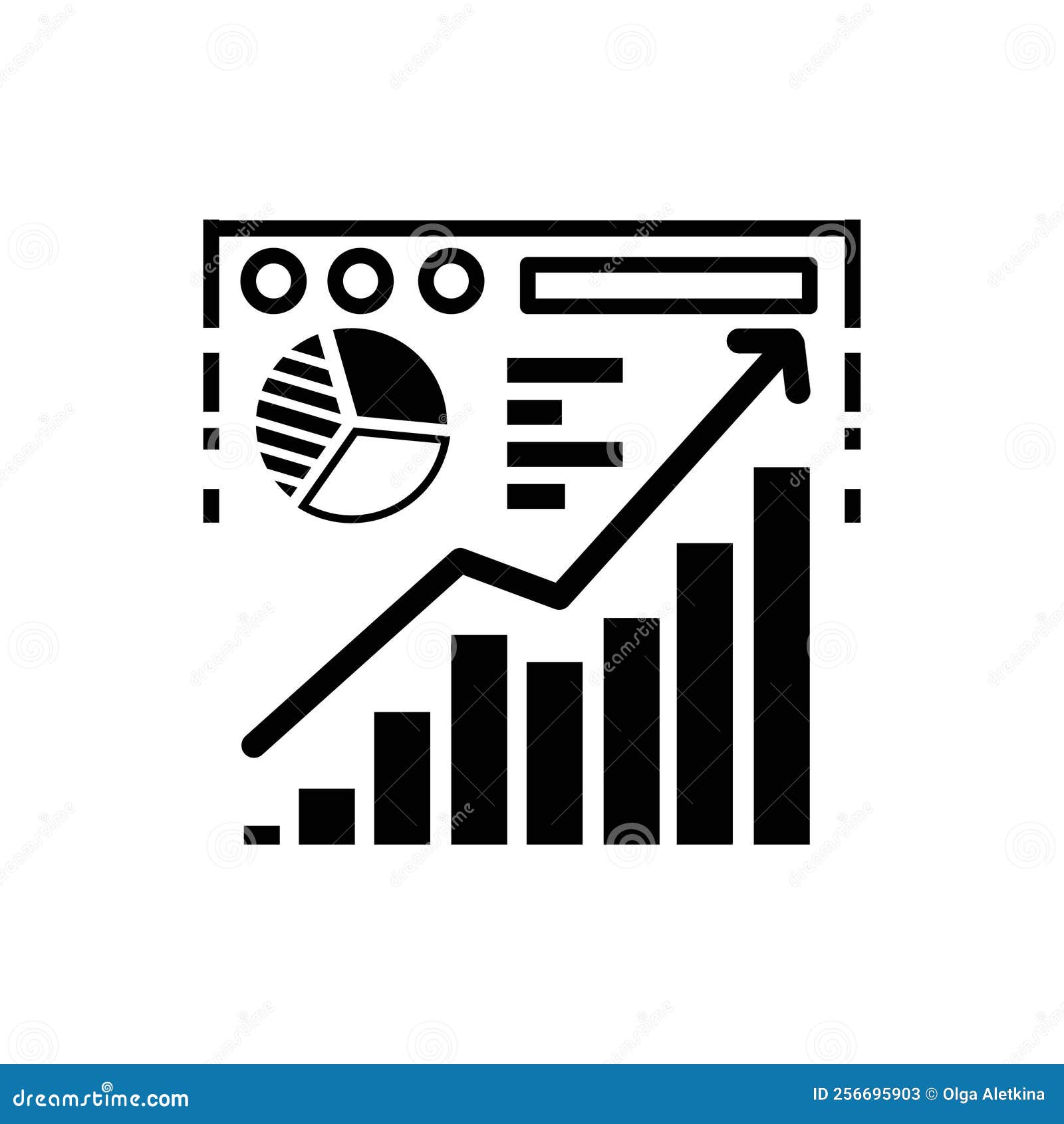Website Traffic Analysis Icon Vector, Filled Flat Sign, Solid Pictogram ...