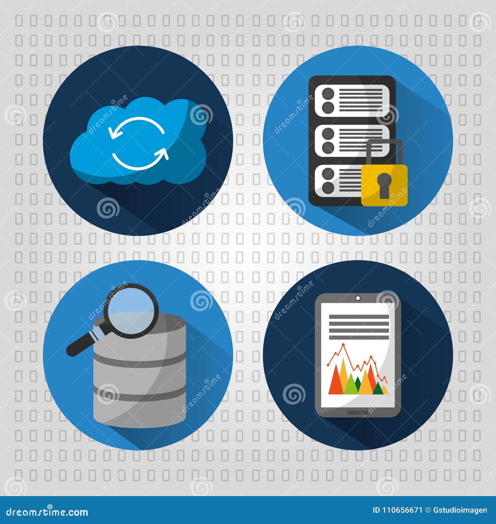 Set Data Base Server Cloud Security Statistics Stock Vector ... Set Data Base Server Cloud Security Statistics Stock Vector ...