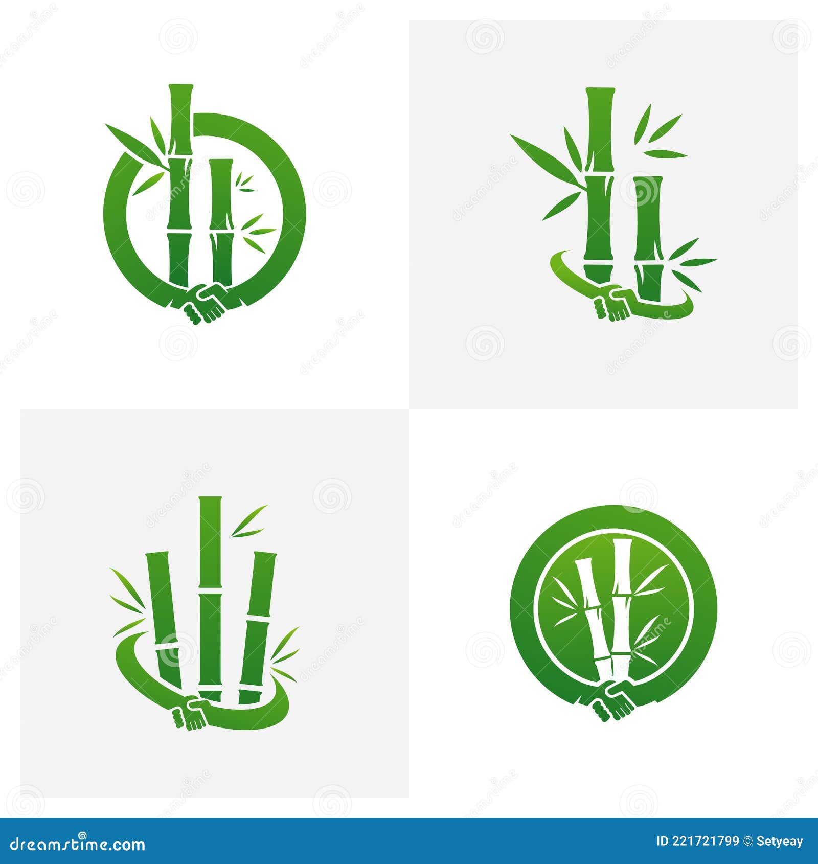 Set of Deal Bamboo Logo Vector Template, Creative Bamboo Logo Design ...