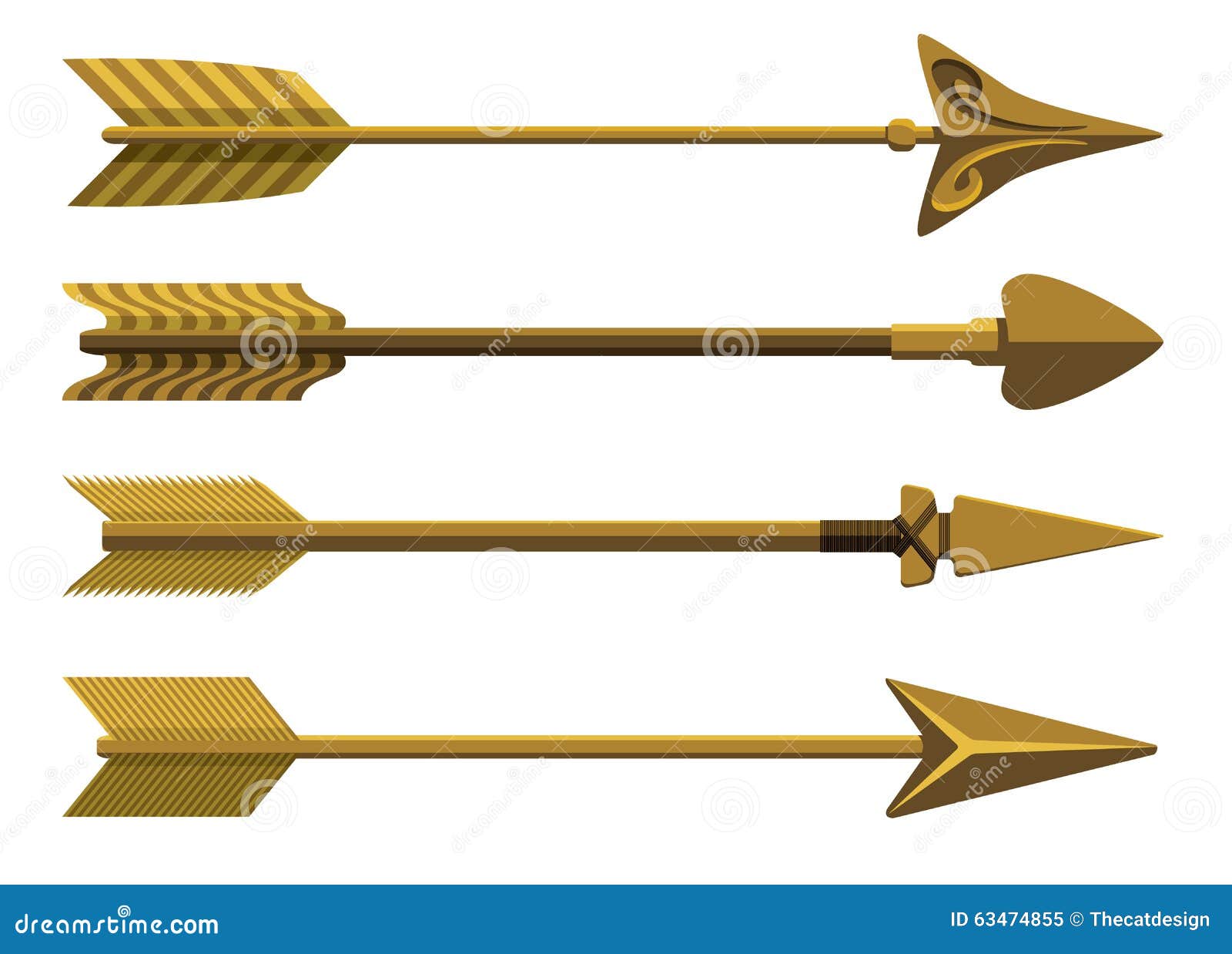 Decorative Arrowhead Border Vector Illustration | CartoonDealer.com ...