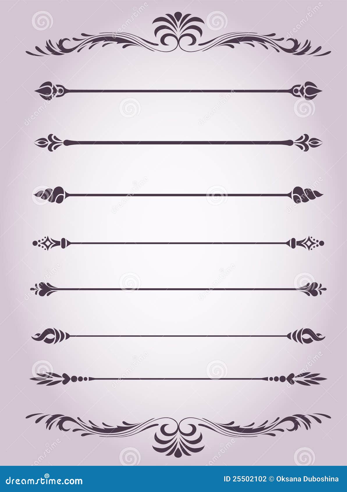 Set of decorative banners stock vector. Illustration of baroque - 25502102