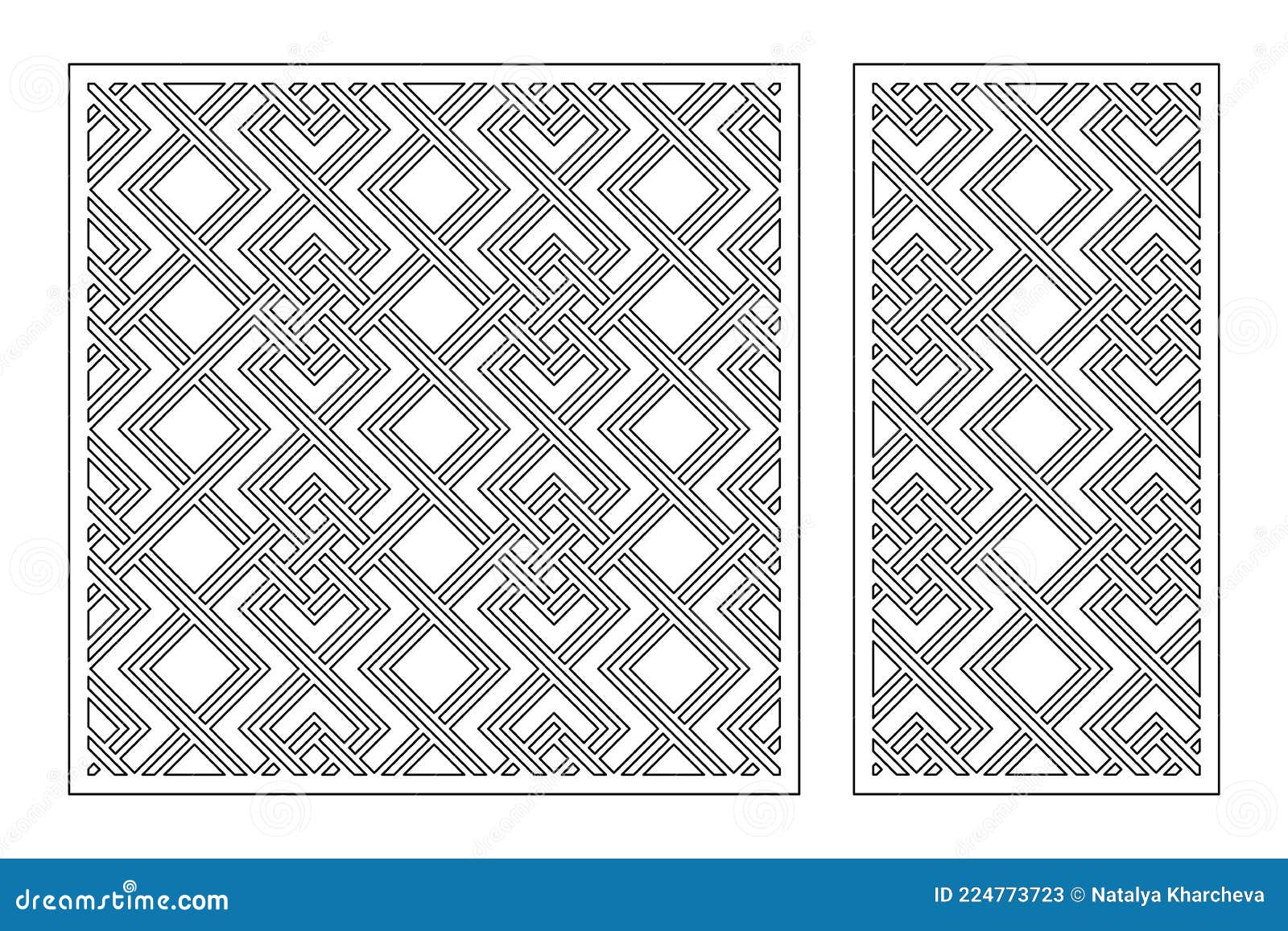 Linear Celtic Or Greek Pattern Woven From Three Lines. Infinity Symbol ...