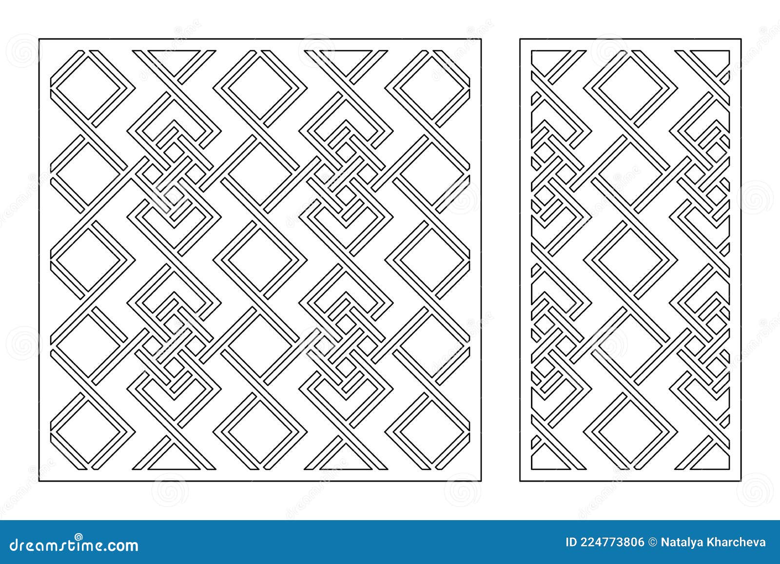 Linear Celtic Or Greek Pattern Woven From Three Lines. Infinity Symbol ...