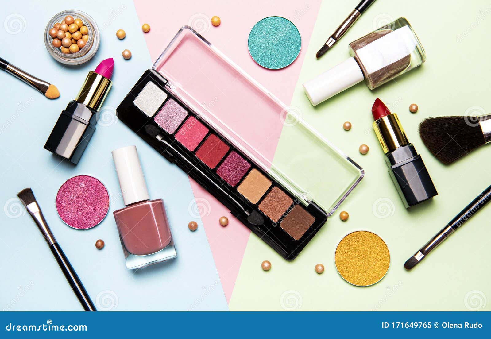 Set of Decorative Cosmetics Stock Image - Image of decorative, concept ...