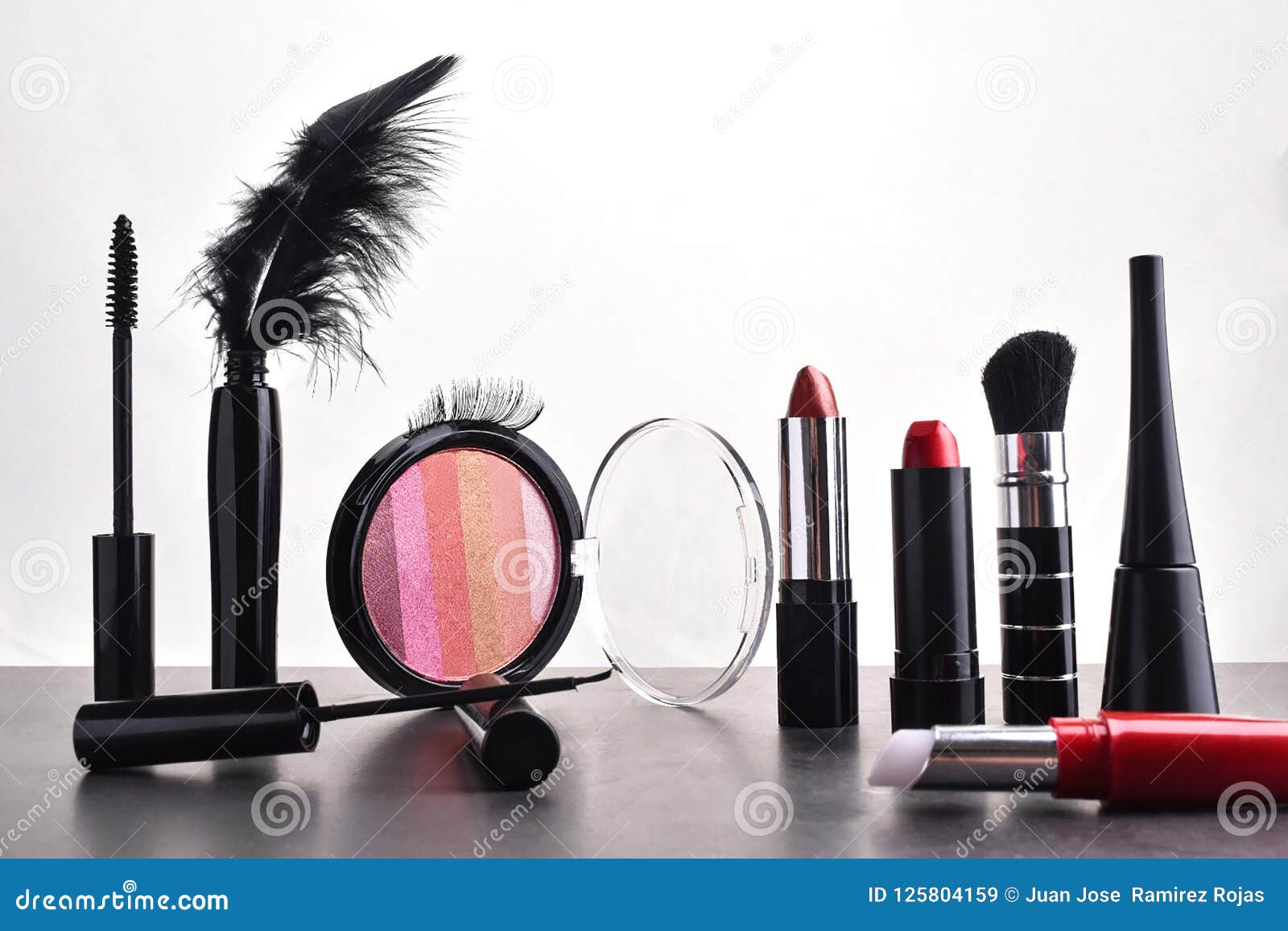 Set of Decorative Cosmetics Stock Image - Image of eyeshadow, industry ...