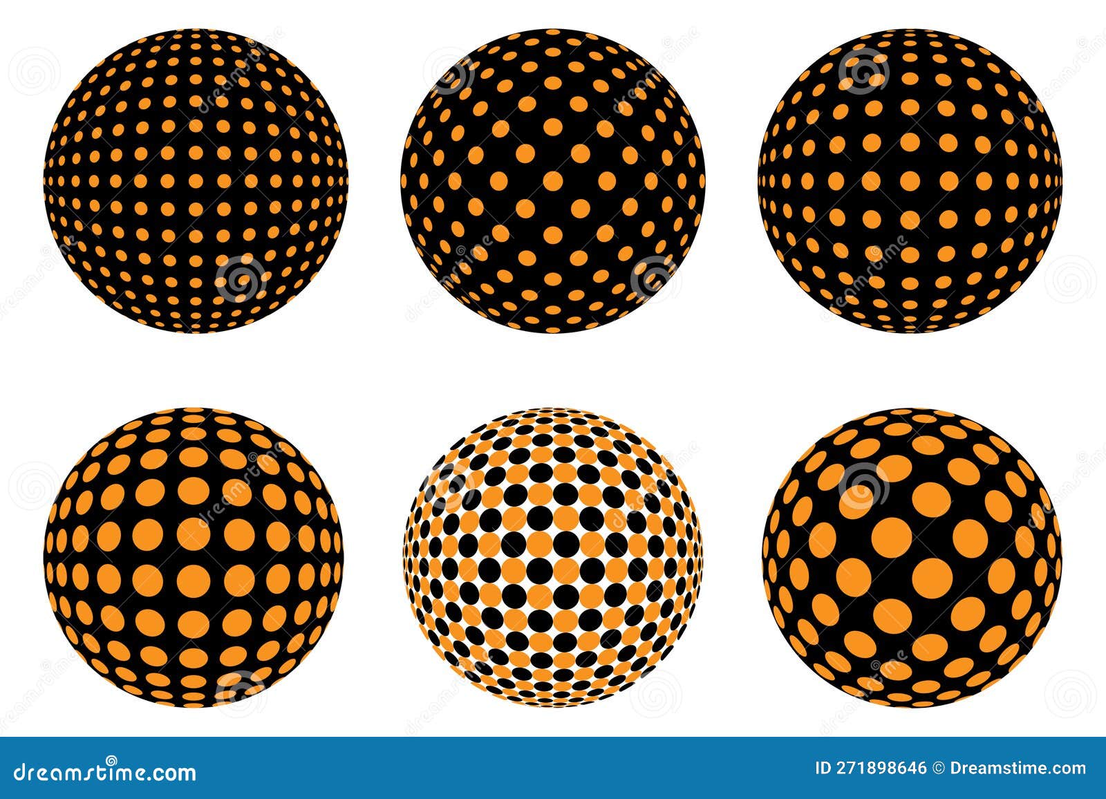 SPHERES ISOLATED ON WHITE BACKGROUND WITH SAFETY SIGNS Royalty-Free ...