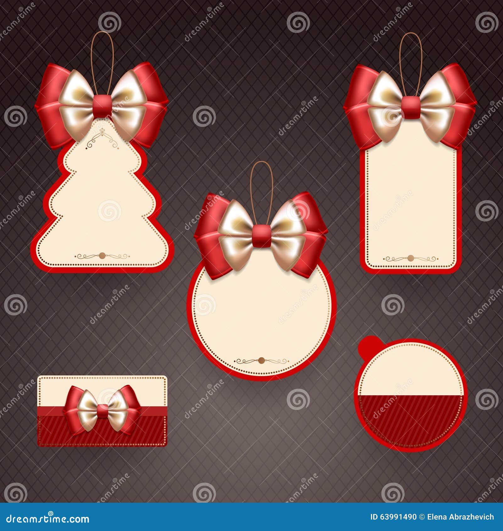 Set of Decorative Elements for Design of Festive Events Stock Vector ...