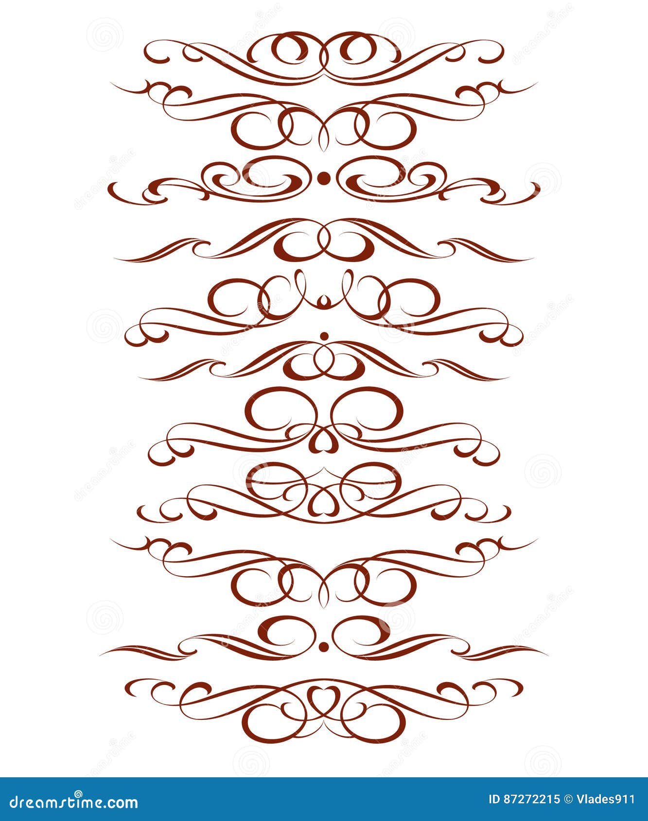Set of Decorative Elements. Dividers.Vector Illustration.Well Built for ...