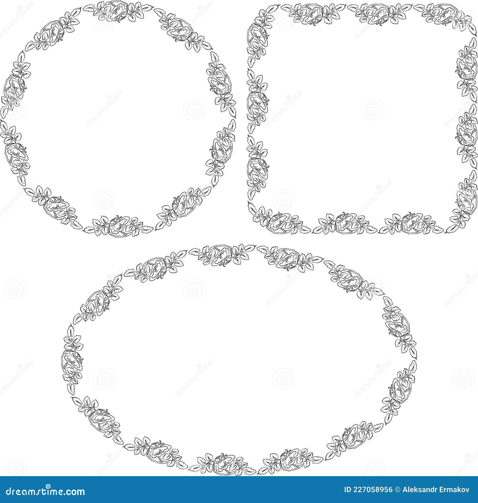 Outline Frames Vector Illustration | CartoonDealer.com #57892052