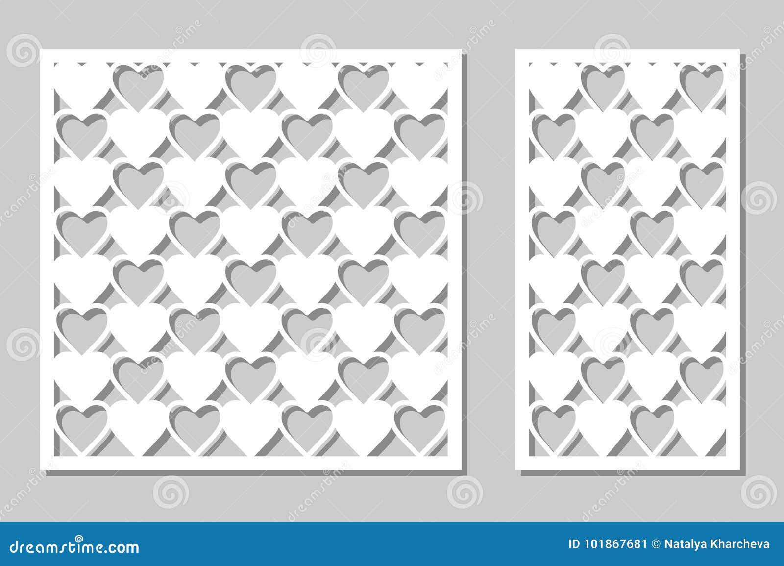 Set Decorative Panel Laser Cutting. Wooden Panel. Modern, Elegant ...