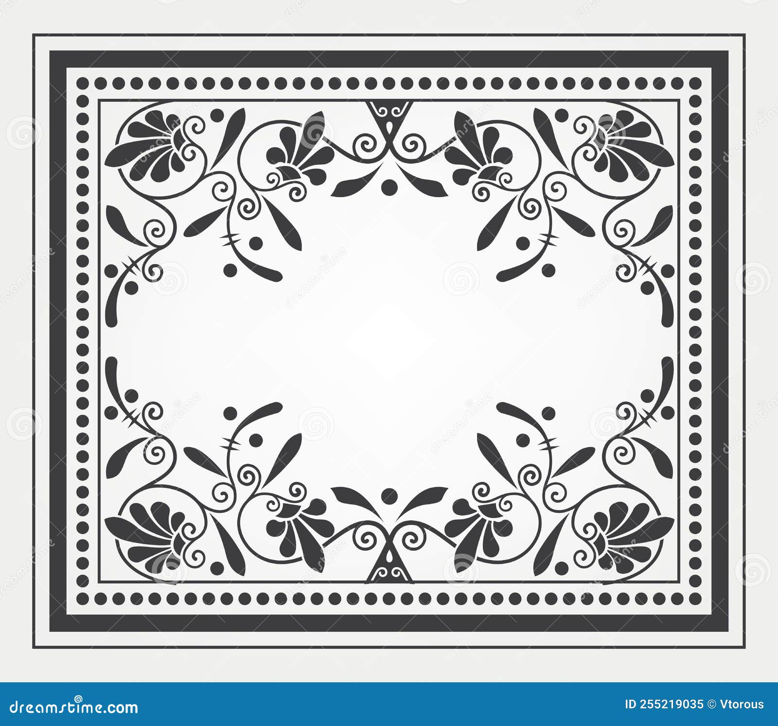 Decorative seamless border stock illustration. Illustration of ...