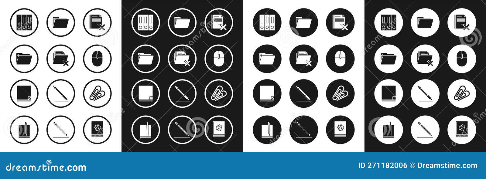 Set Delete File Document, Folder, Document, Office Folders with Papers ...