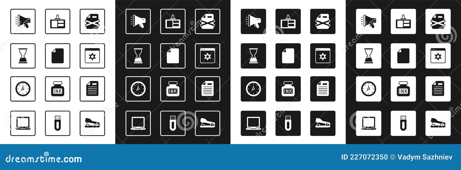 Set Delete File Document, File, Old Hourglass, Megaphone, Browser ... Set Delete File Document, File, Old Hourglass, Megaphone, Browser ...